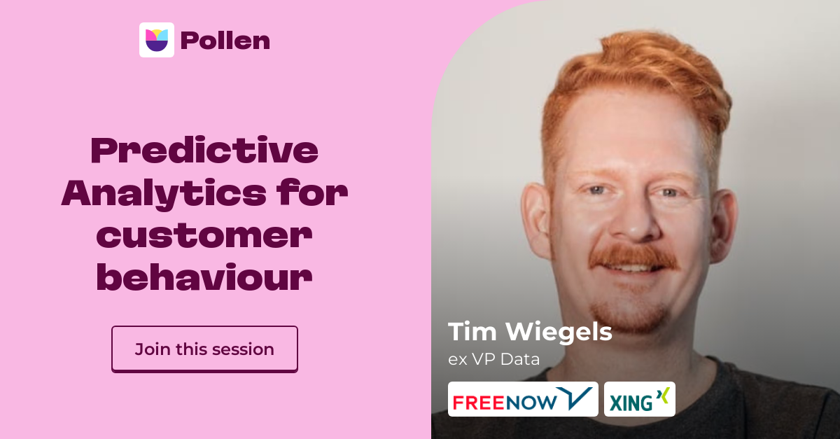 Predictive Analytics for customer behaviour avec Tim Wiegels - Pollen ...